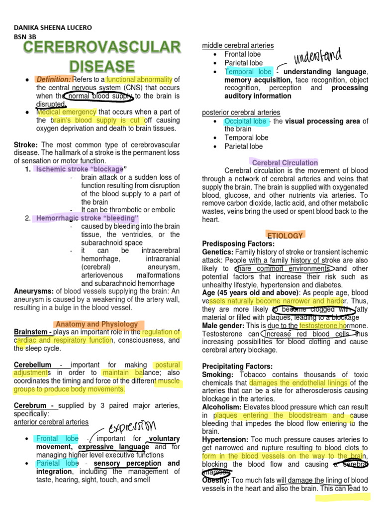 Oral Rev MS Notes 1 | PDF | Stroke | Neuromuscular Junction