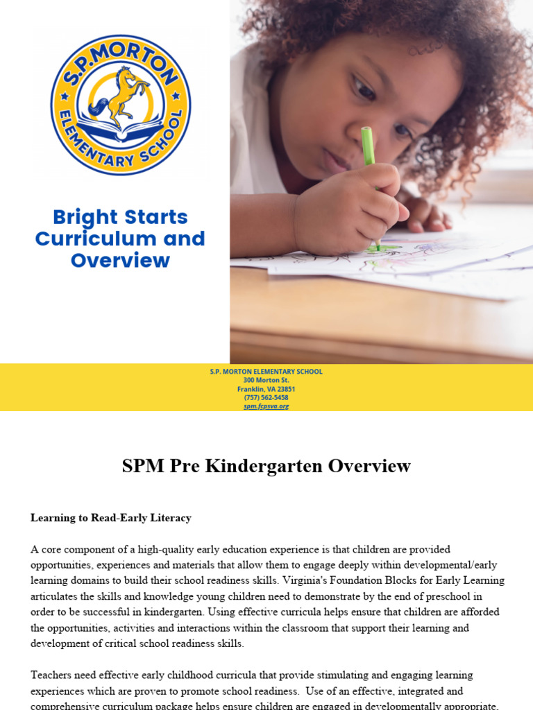 Bright Start Curriculum and Overview | PDF | Curriculum | Learning