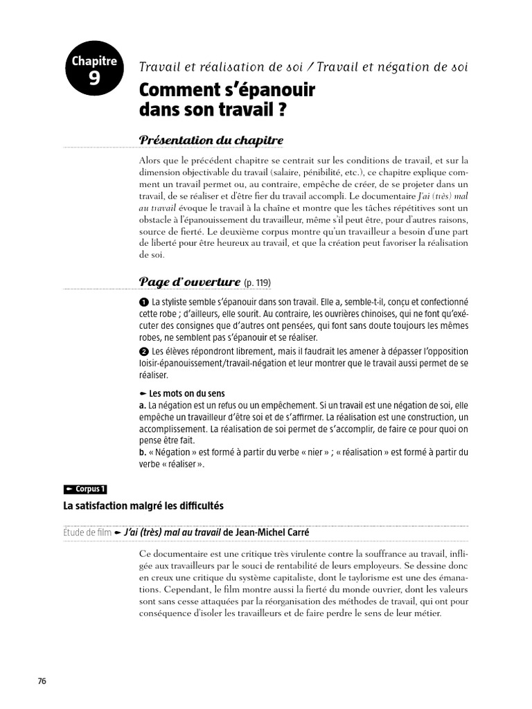 Chapitre 9 Comment S'épanouir | PDF | Arts du langage et discipline