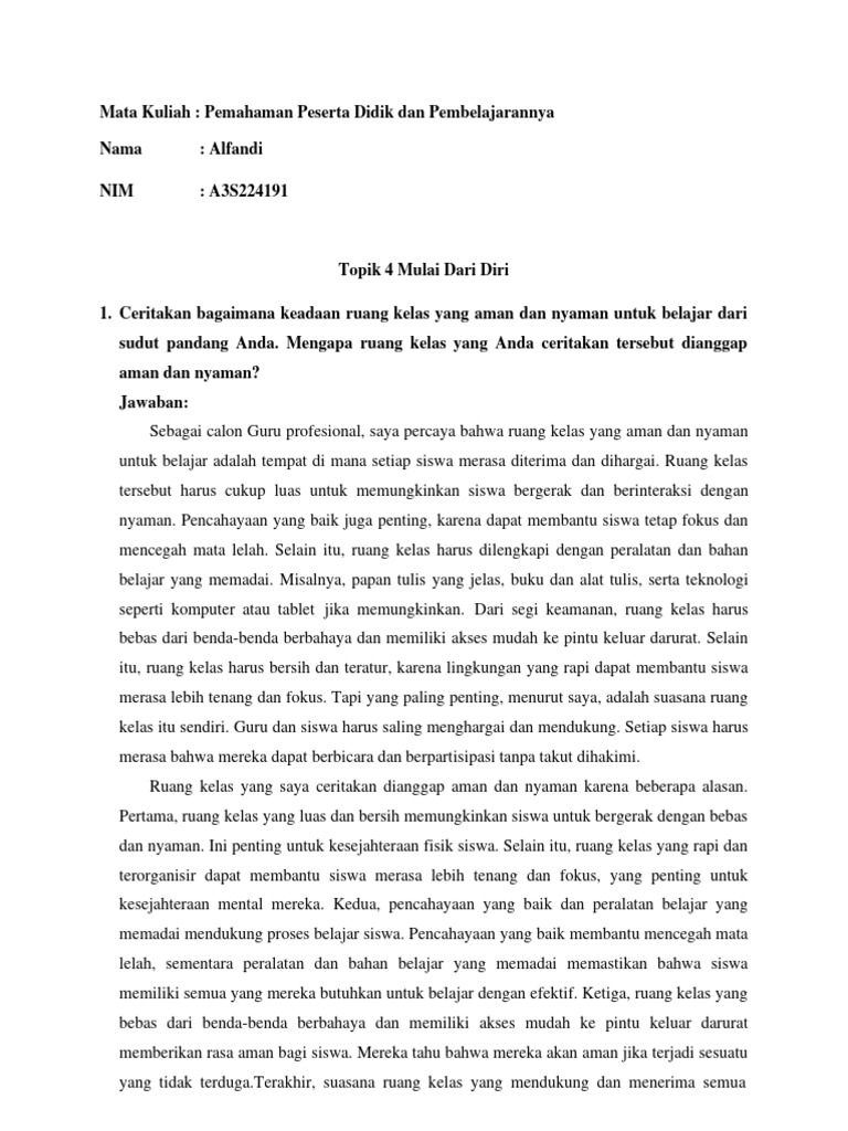 T4-Mulai Dari Diri-PPDP-ALFANDI | PDF