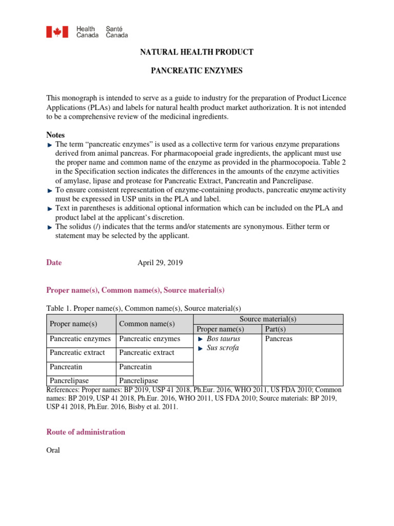Mono Pancreatic-Enzymes English | PDF | Pharmacology | Pharmaceutical ...