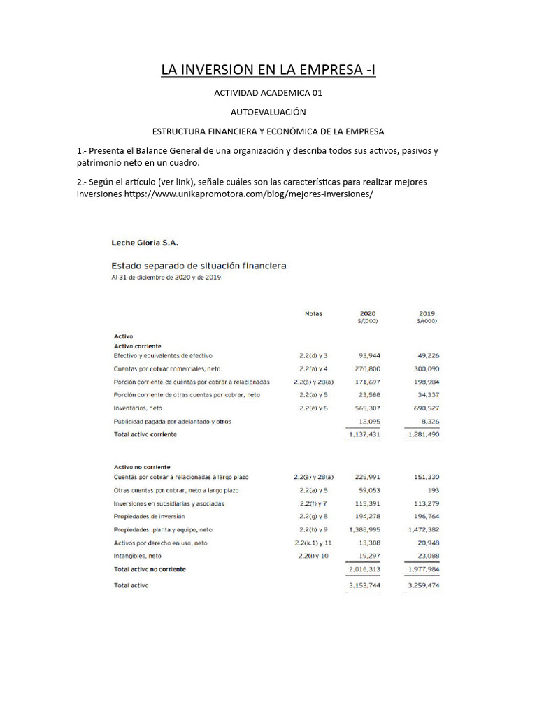 6 - Estructura Econo-Financiera | PDF | Business | Inversiones