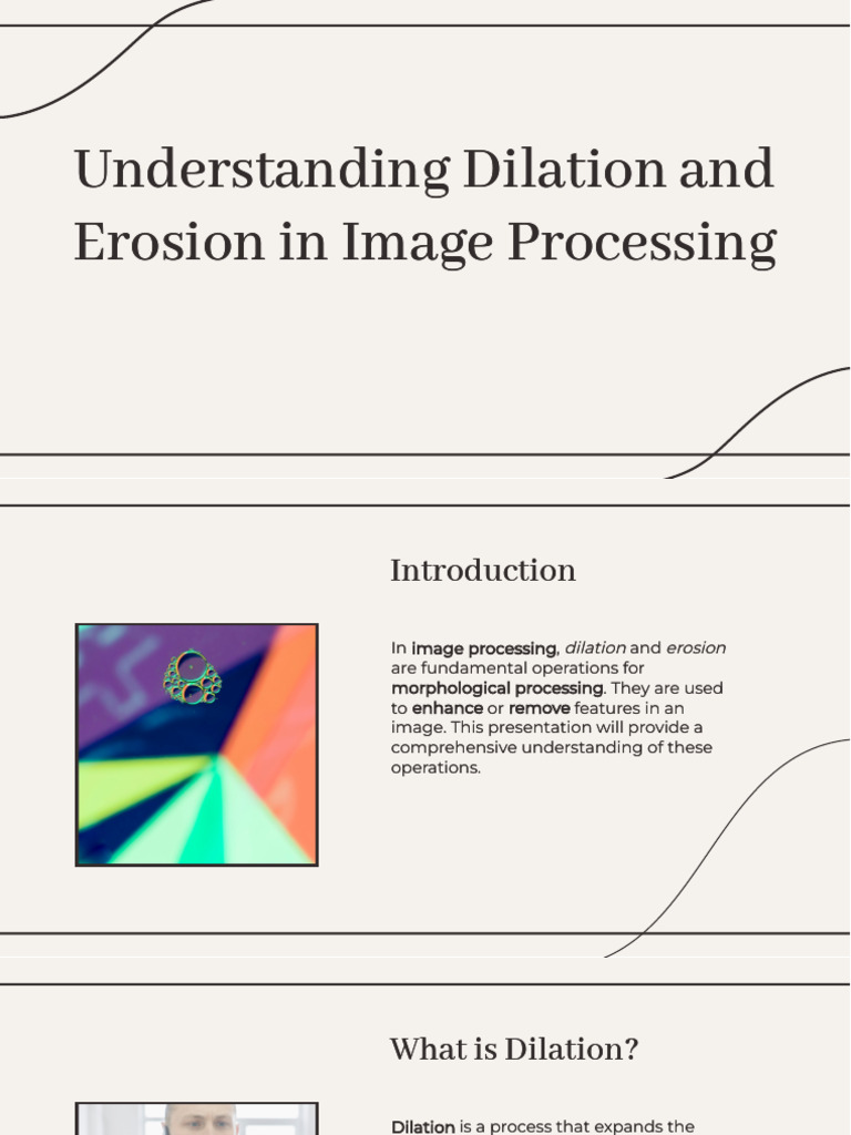 Slidesgo Understanding Dilation and Erosion in Image Processing 20240619173354fWZQ | PDF | Art