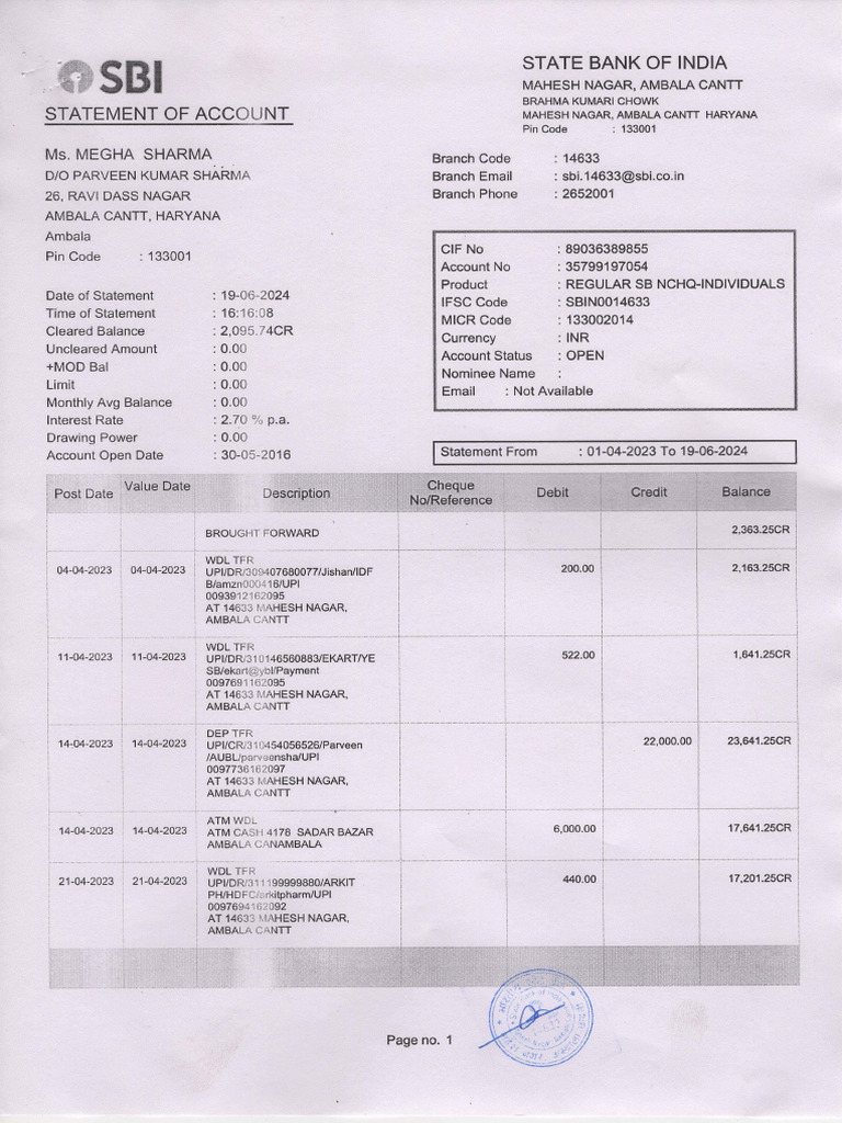 MEGHA SHARMA ACCOUNT 2 | PDF