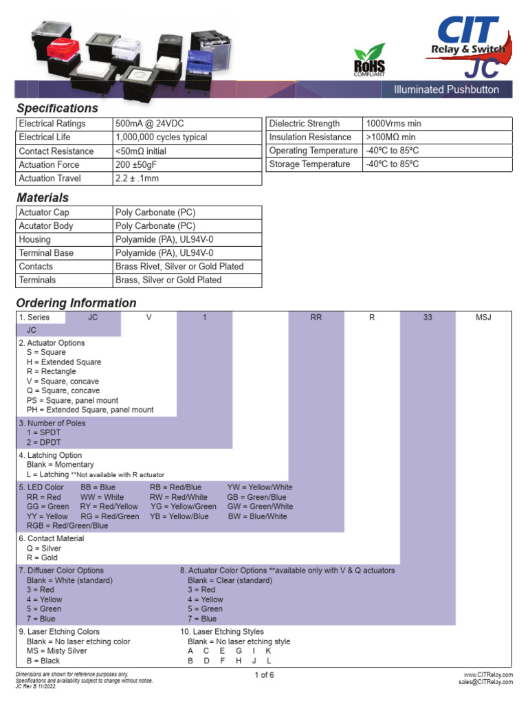 JC Series | PDF | Applied And Interdisciplinary Physics | Electrical ...