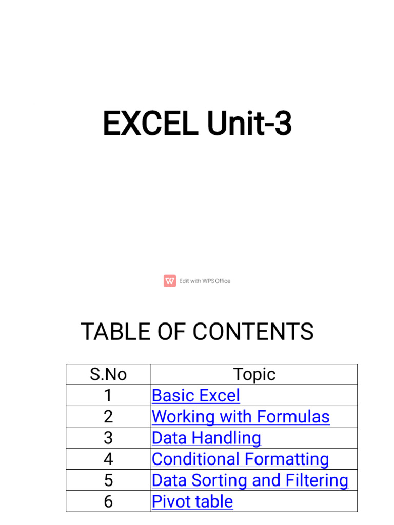 Ca1 Unit3 | PDF | Microsoft Excel | Page Layout