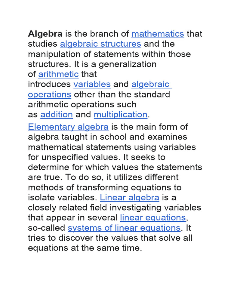 Understanding Algebraic Structures | PDF