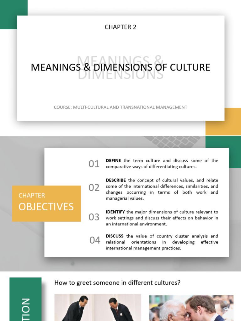 Chapter 2 Dimension of Culture | PDF | Behavioural Sciences | Social Psychology