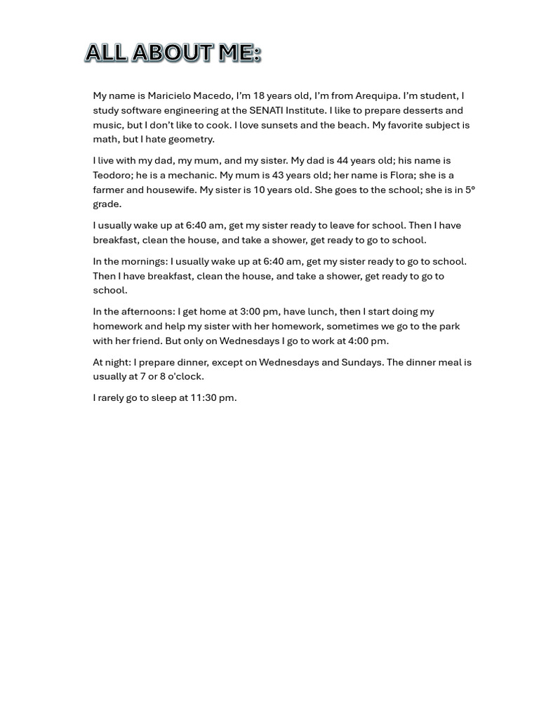 ALL ABOUT ME.pdf(Maricielo Macedo) | PDF