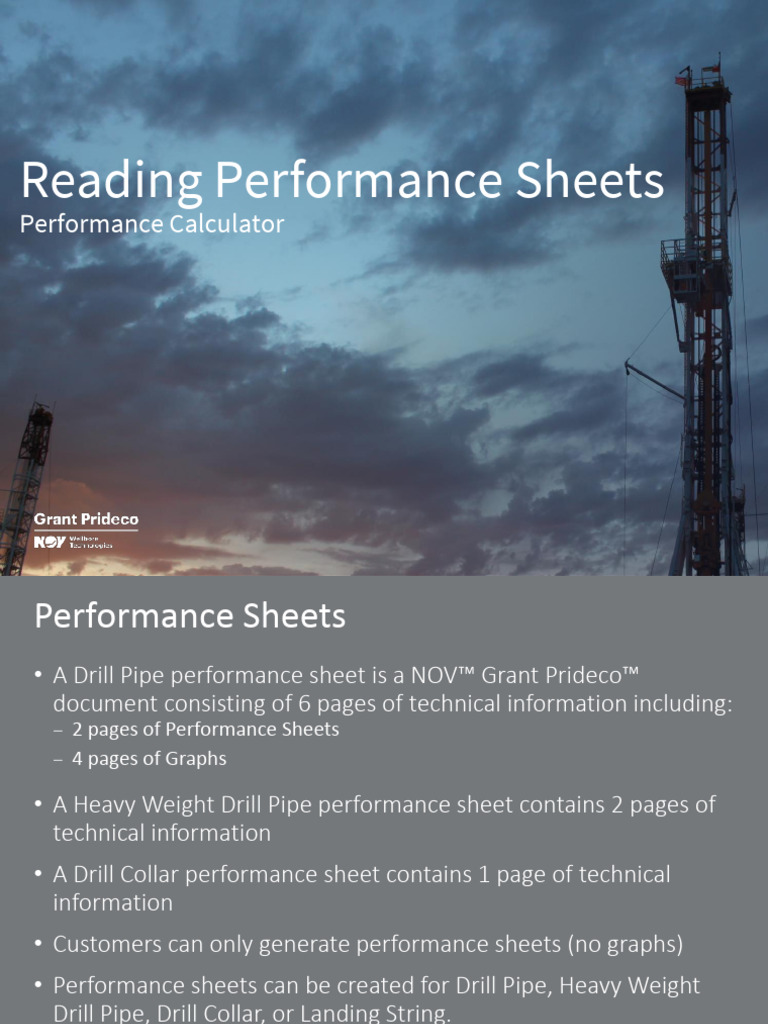 Reading Performance Sheets Reference Guide | PDF | Mechanical Engineering
