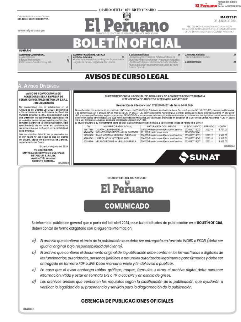 Bo 20240611 | PDF | Bolsa | Compartir (Finanzas)