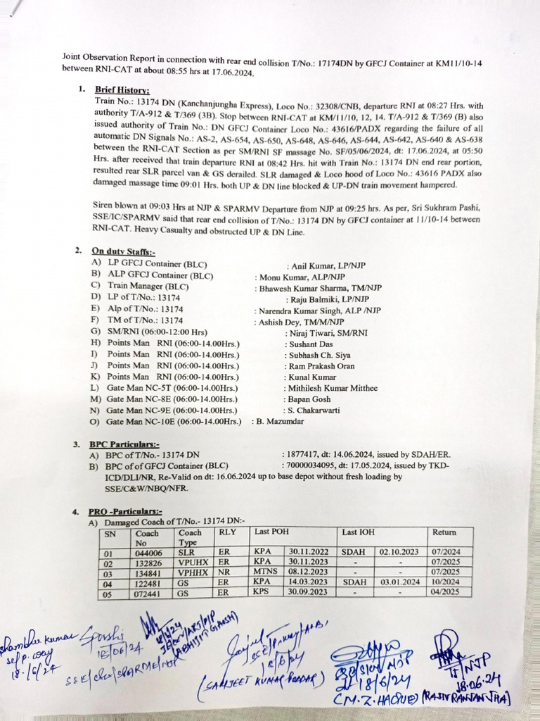 Joint Report Accident of NFR | Download Free PDF | Wheeled Vehicles ...
