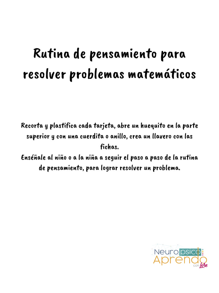 Rutinas de Pensamiento | PDF