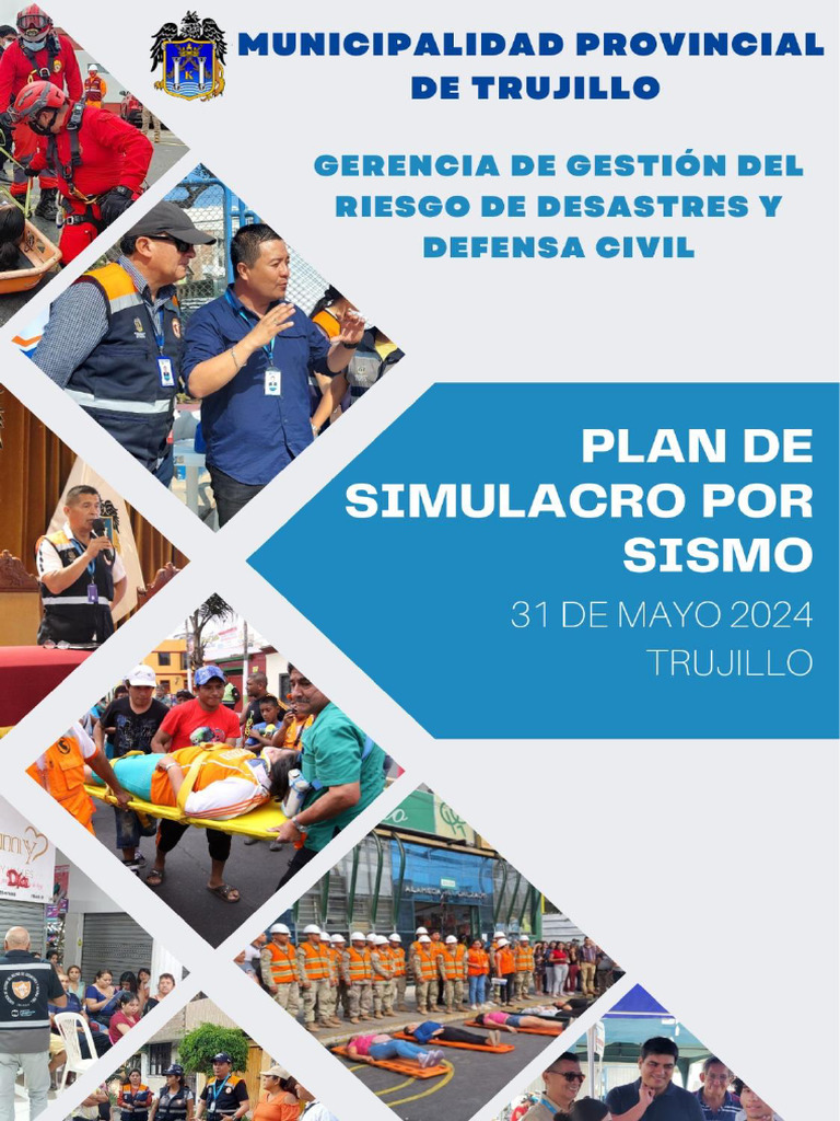 Plan Simulacro 2024 Trujillo-31-05-2024. | PDF | Temblores