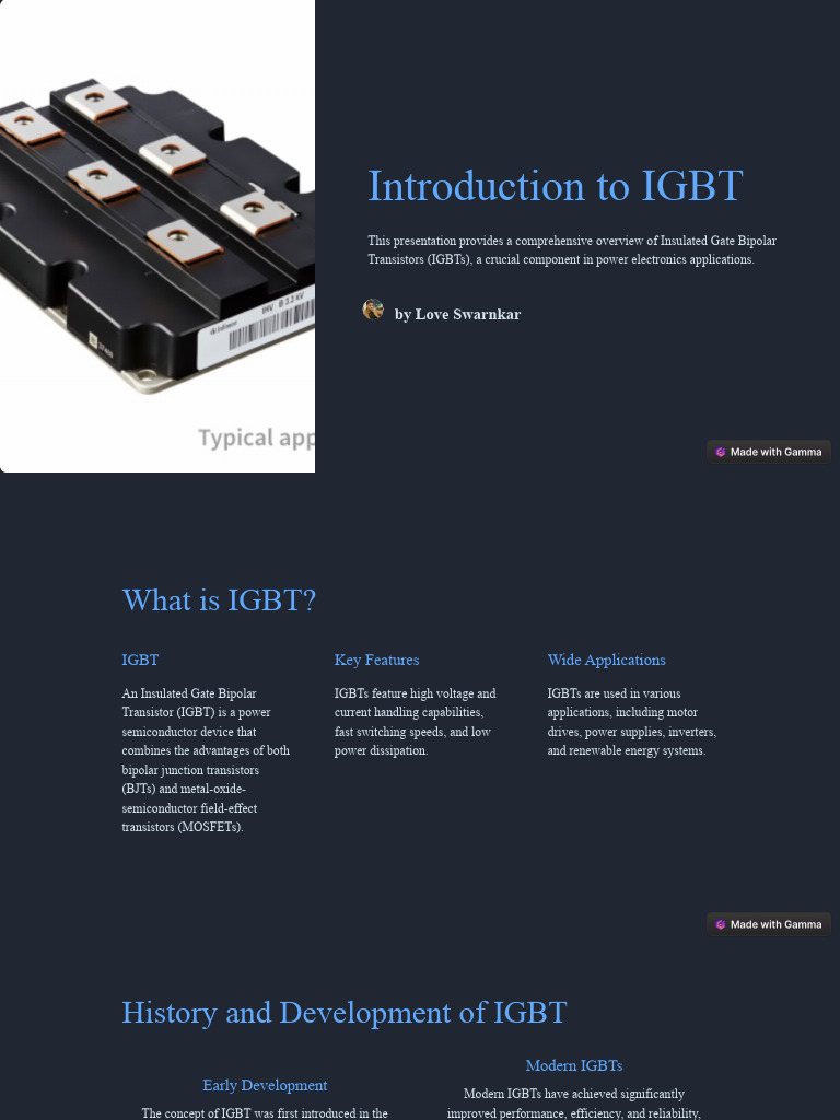 Introduction to IGBT | PDF | Bipolar Junction Transistor | Field Effect ...