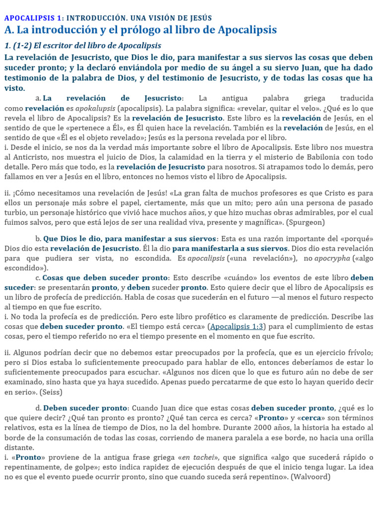 Apocalipsis Pdf Libro De Revelación Pecado