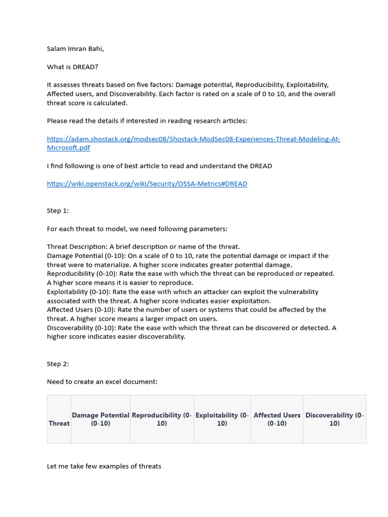 Dread Modelling Pdf Information Age Secure Communication