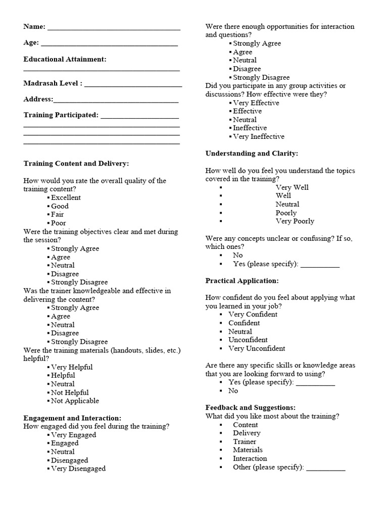 Post Training Monitoring | PDF | Learning | Knowledge