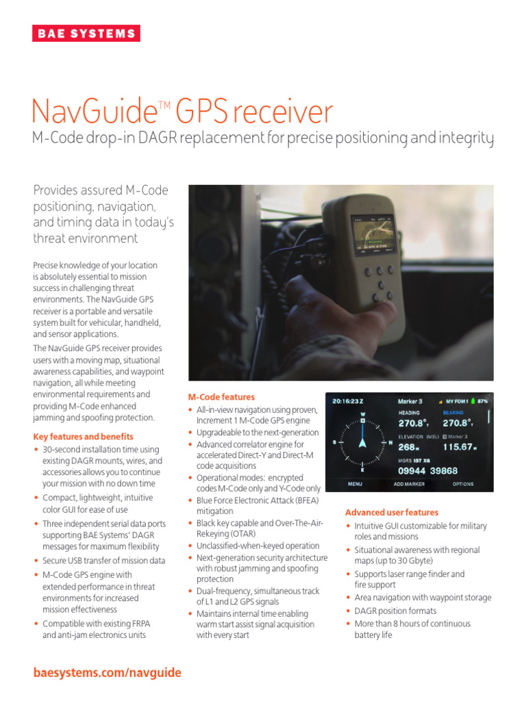 NavGuide+GPS+receiver Data+sheet | PDF | Global Positioning System ...