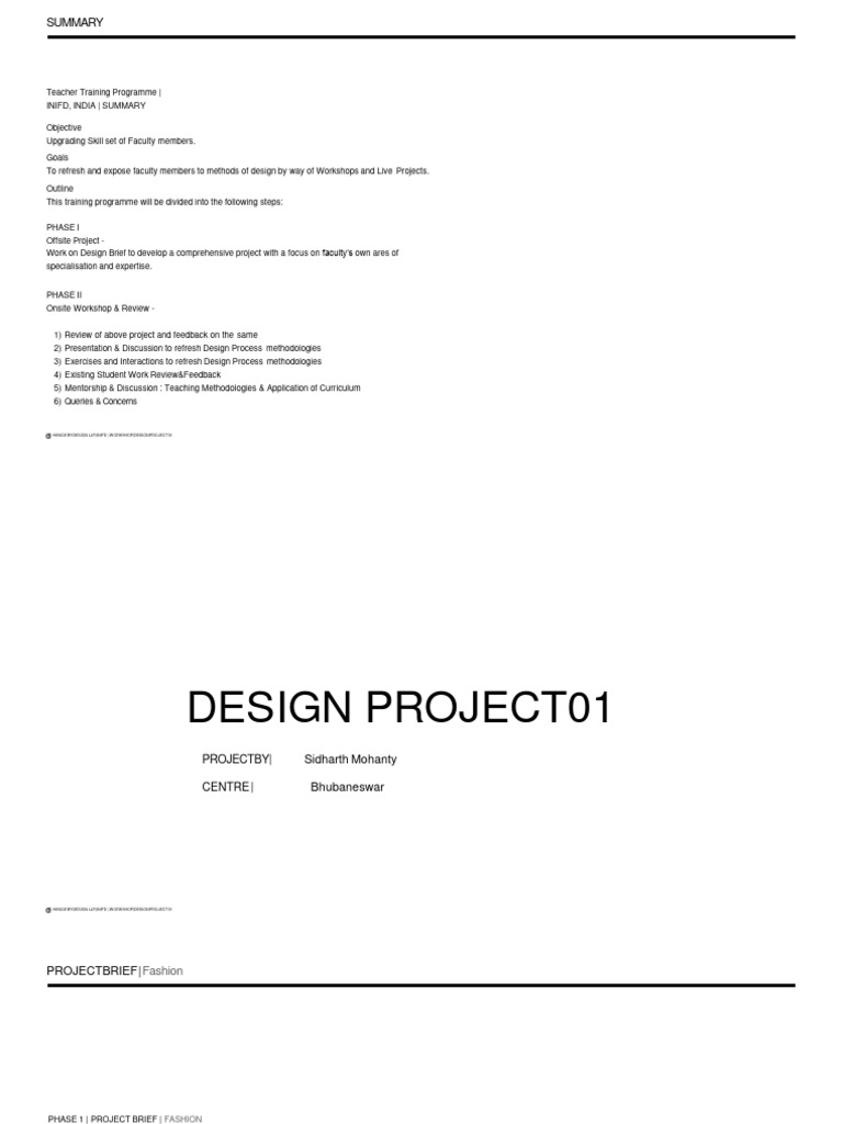 Final Design Project-Sidharth | PDF | Methodology | Design