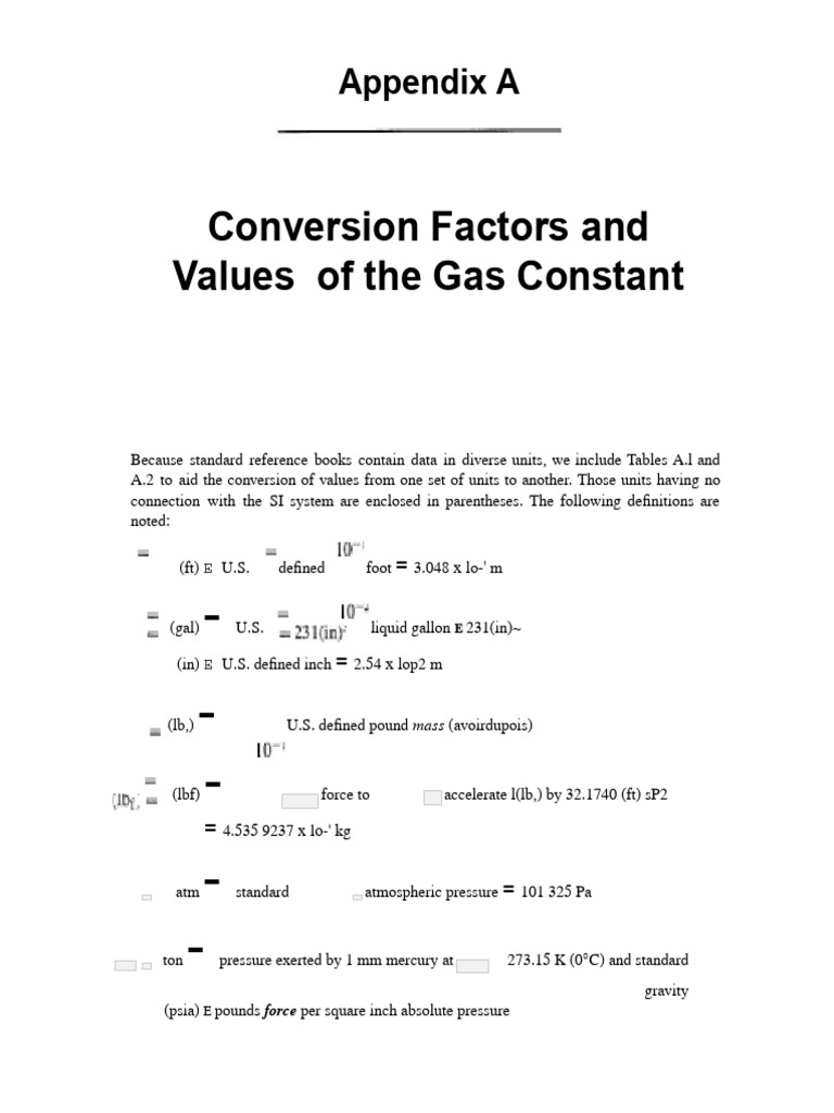 Appendix A_Convertion System | PDF | Pressure | Pound (Mass)