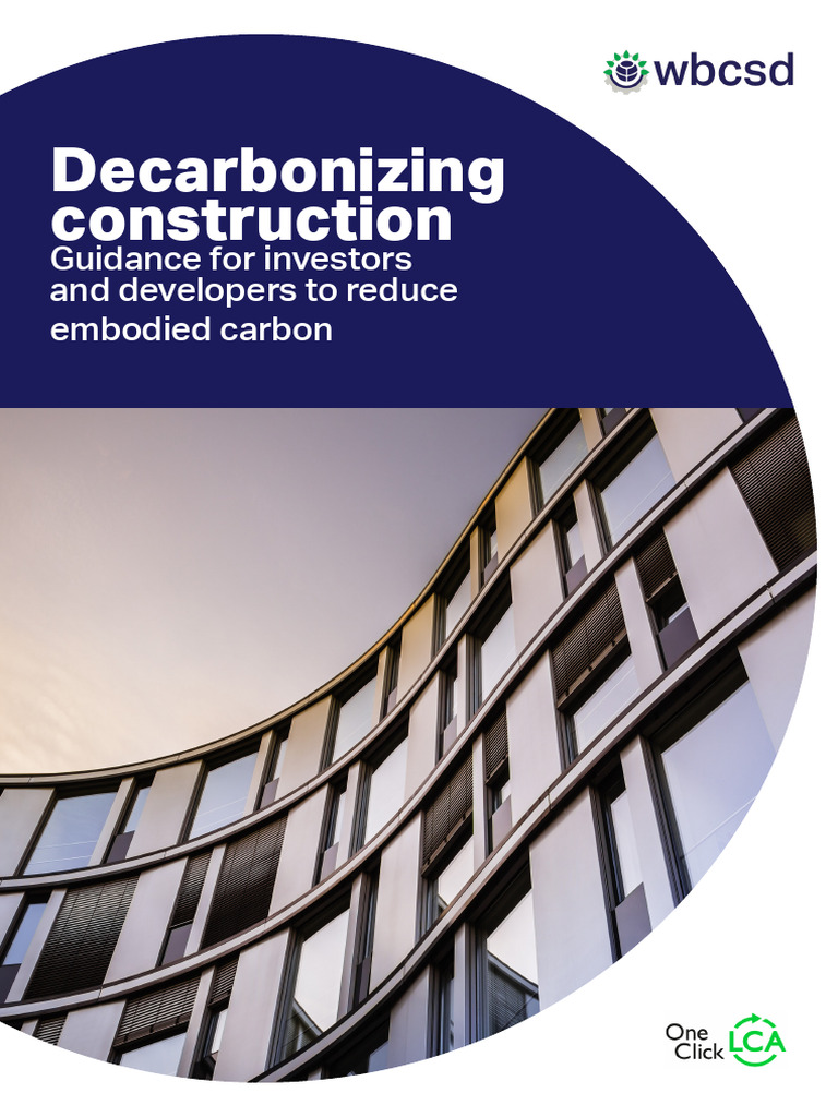 Decarbonizing Construction Guidance For Investors and Developers To ...