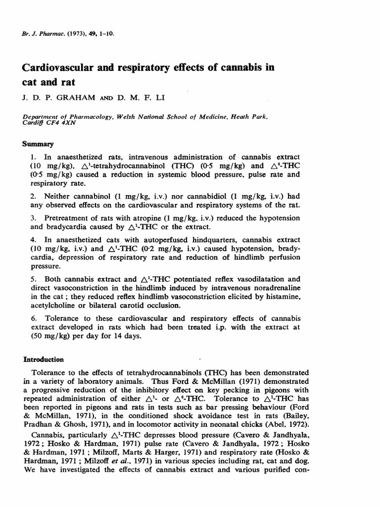 Cannabis Effects on Cardiovascular Health | PDF | Blood Pressure | Aorta