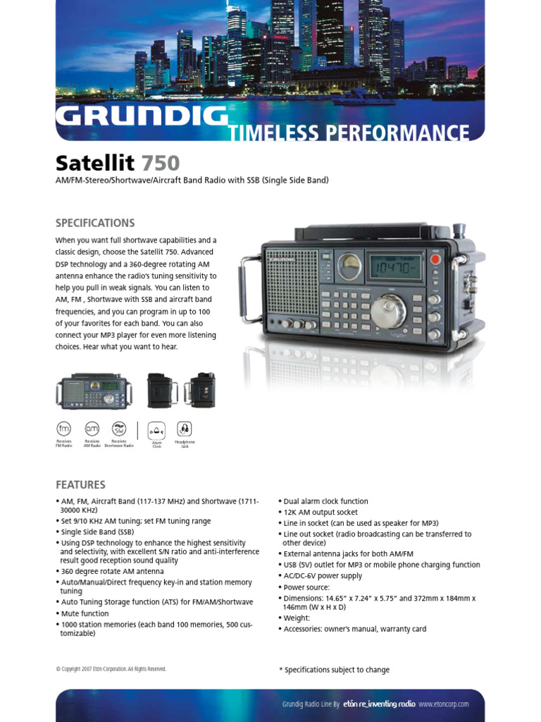 Satellite 750 | PDF | Radio | Radio Broadcasting