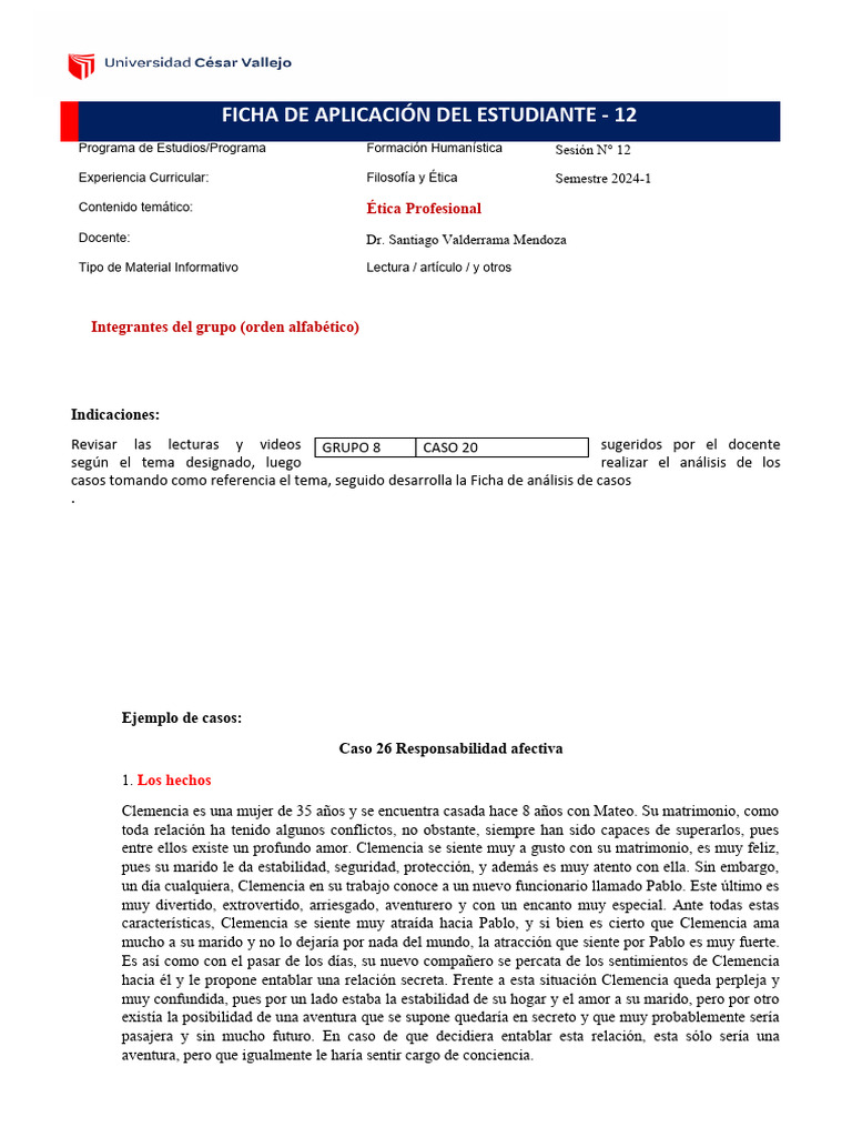 FICHA DE APLICACIÓN 12 SVM | PDF | Matrimonio | Familia