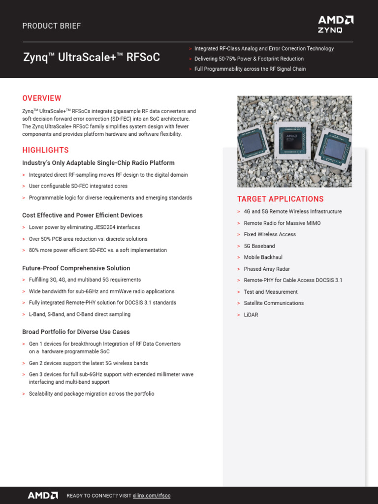 Xilinx Rfsoc Product Brief Pdf Computer Science Computer Hardware