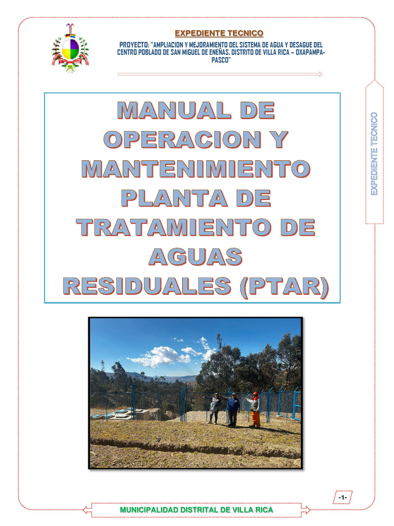 Manual de O&m - Ptar | PDF | Ciencia y matemáticas | Tecnología