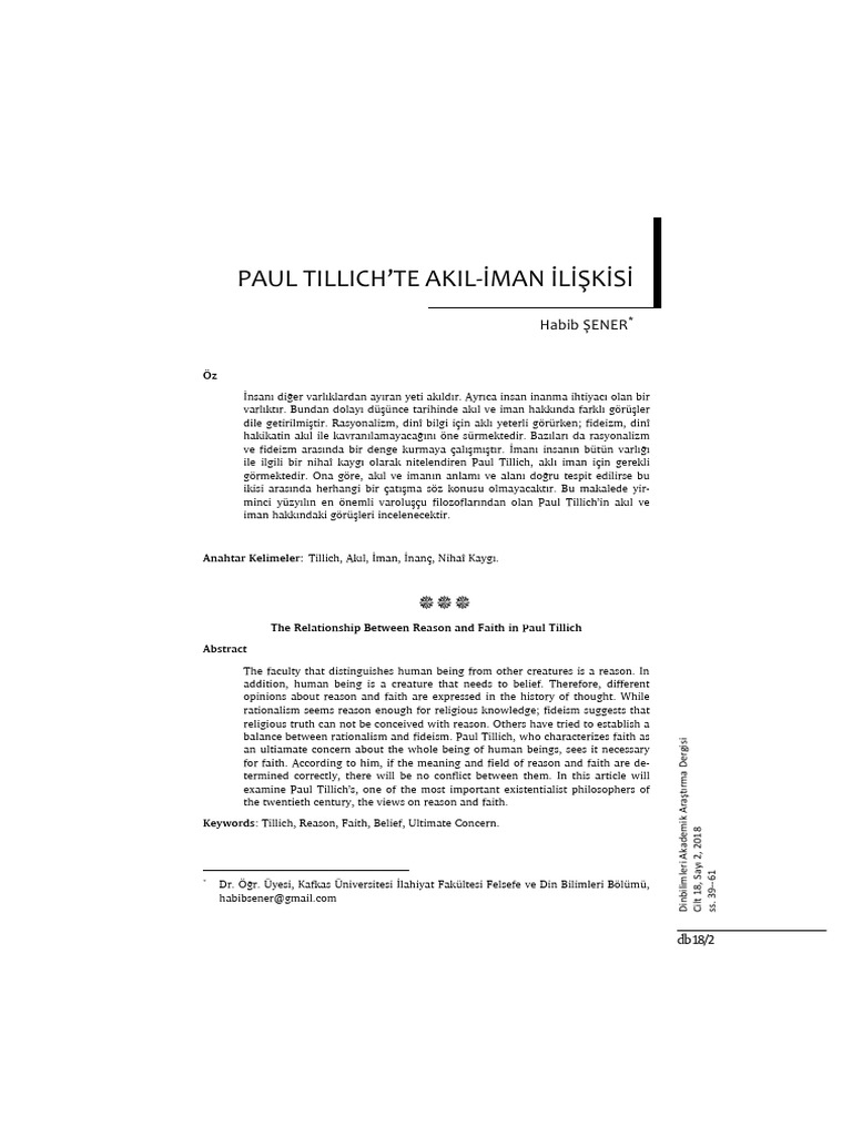 Paul Tillich | PDF Paul Tillich | PDF