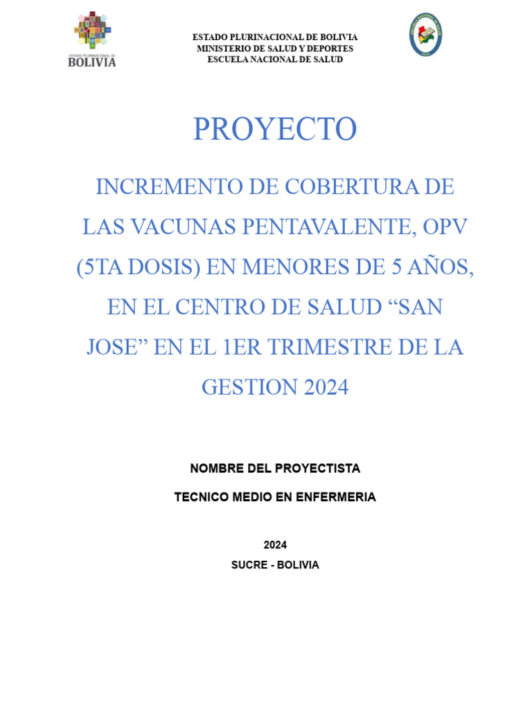 Guia para Proyecto Escuela Nacional de Salud | PDF