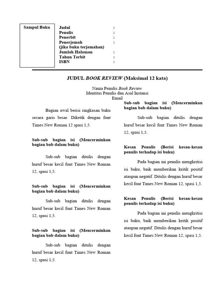 Review Buku | PDF