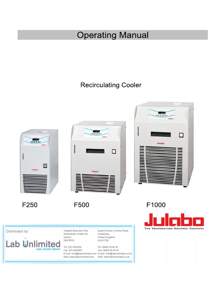 Julabo Fseries Manual | PDF