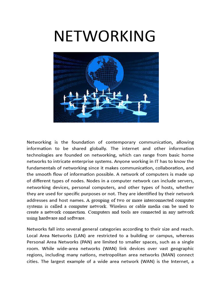 Netwoking | PDF | Computer Network | Information Technology