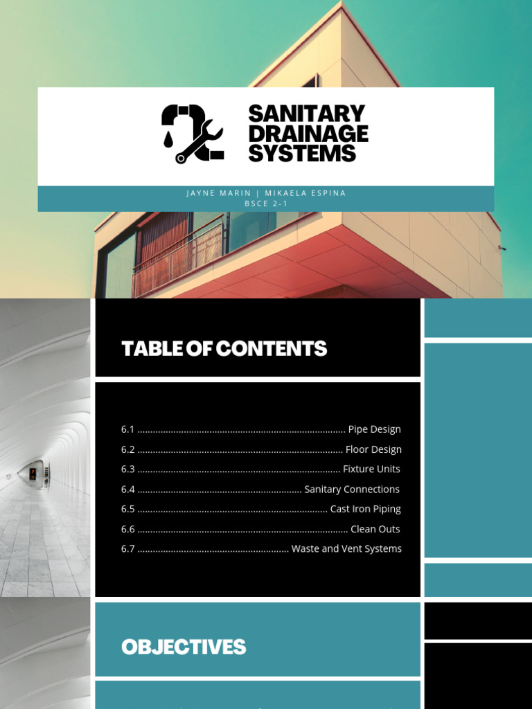 Lesson 6 Sanitary Drainage Systems | PDF | Plumbing | Pipe (Fluid ...