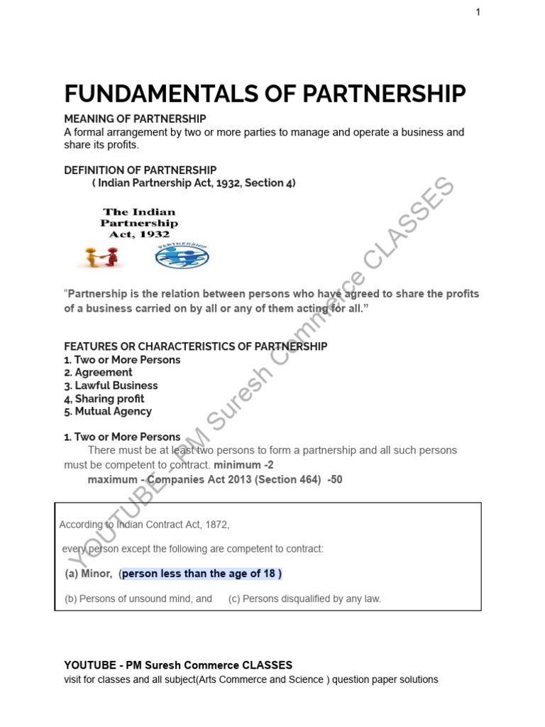 Partnership Basics for Students | PDF | Partnership | Interest