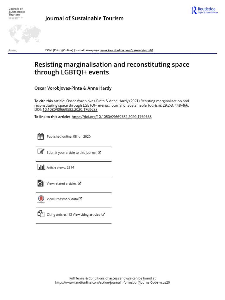 LGBTQI+ Events: Resisting Marginalization | PDF | Social Exclusion