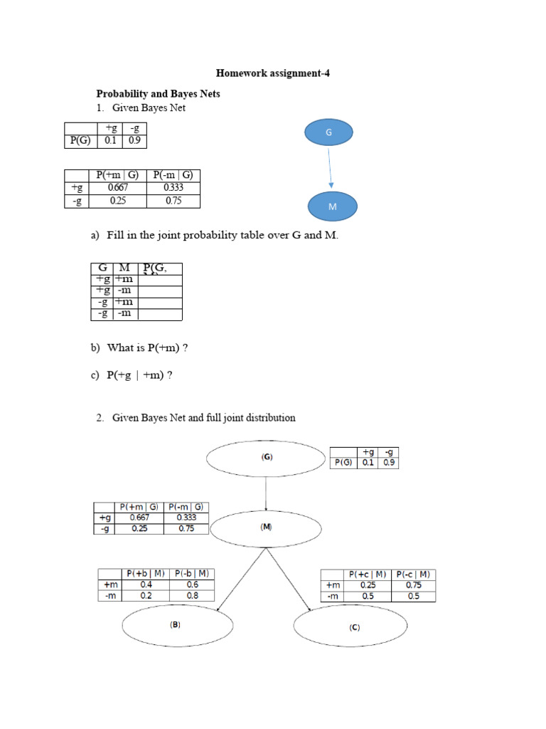 Ai HW-4 | PDF | Bayesian Network | Probability