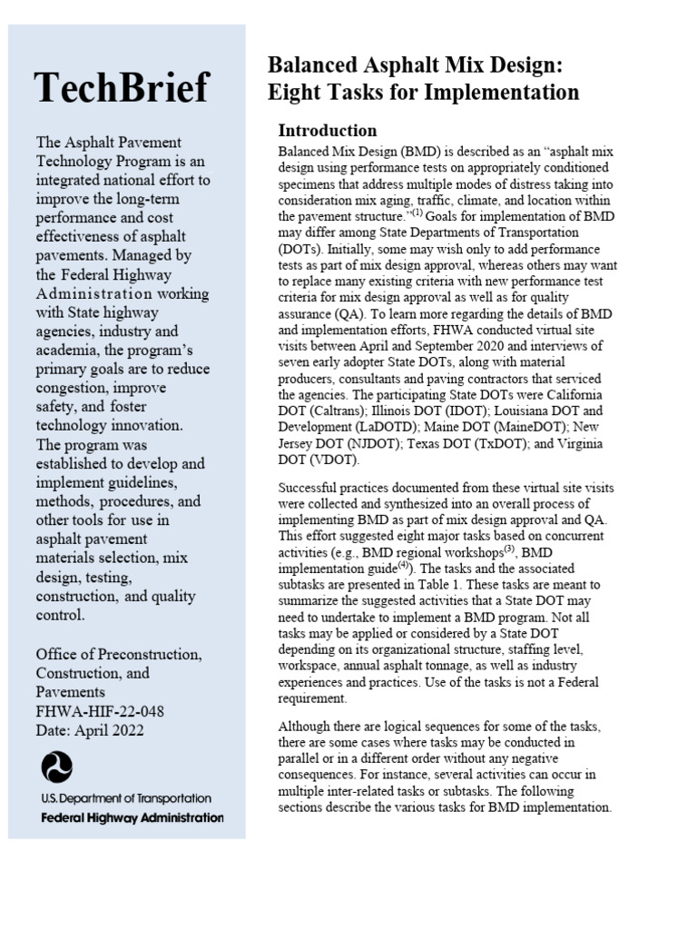 3-BMD - 8 Tasks For Implementation | PDF