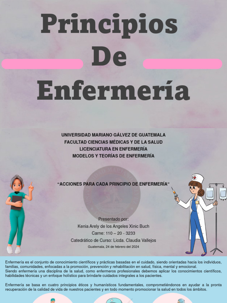 Actividades Para Los 4 Principios de Enfermeria | PDF | Enfermería ... Actividades Para Los 4 Principios de Enfermeria | PDF | Enfermería ...