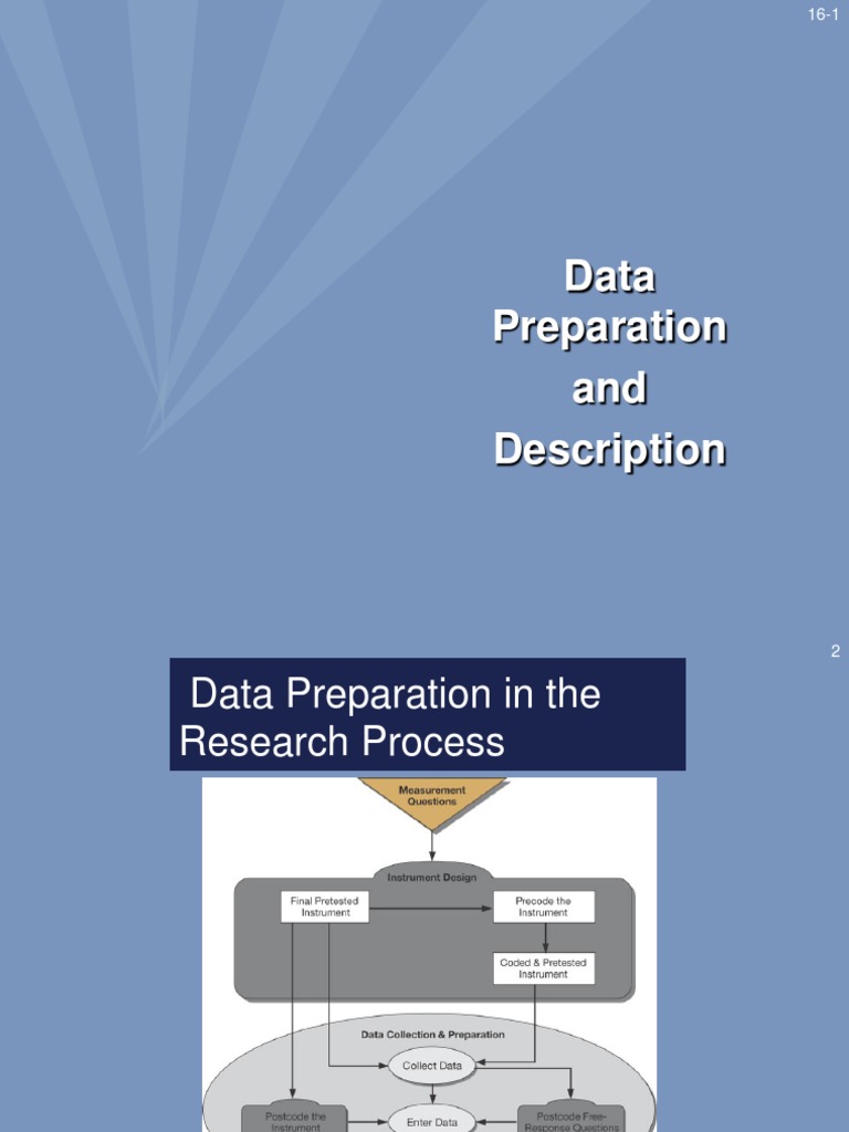 Data Preparation and Editing Techniques | PDF