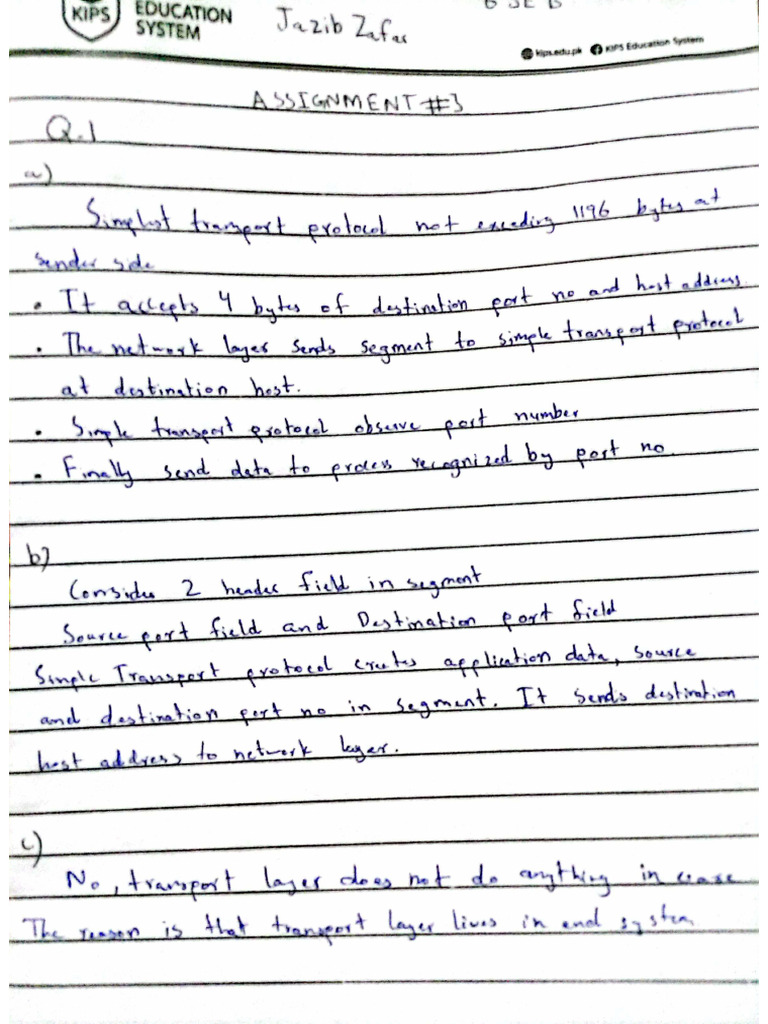 CN Assignment #3 | PDF