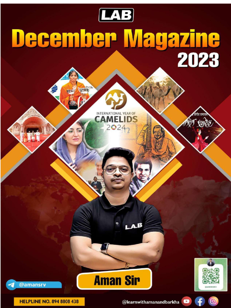 (Magazines) December 2023 Current Affairs Magazine (English) | PDF