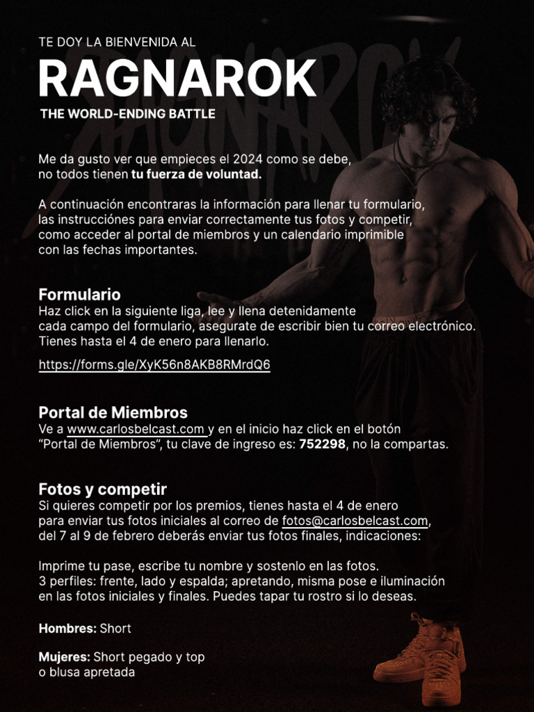 Bienvenidx Ragnarok 2024 | PDF