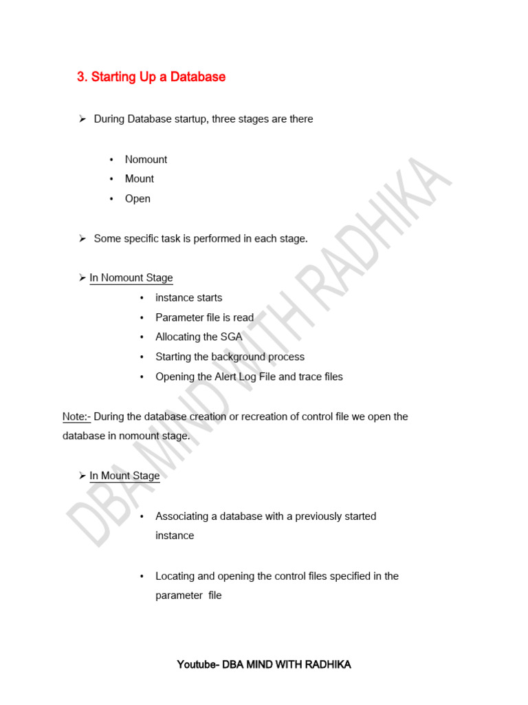 Starting Up A Database | Download Free PDF | Databases | Computer Science