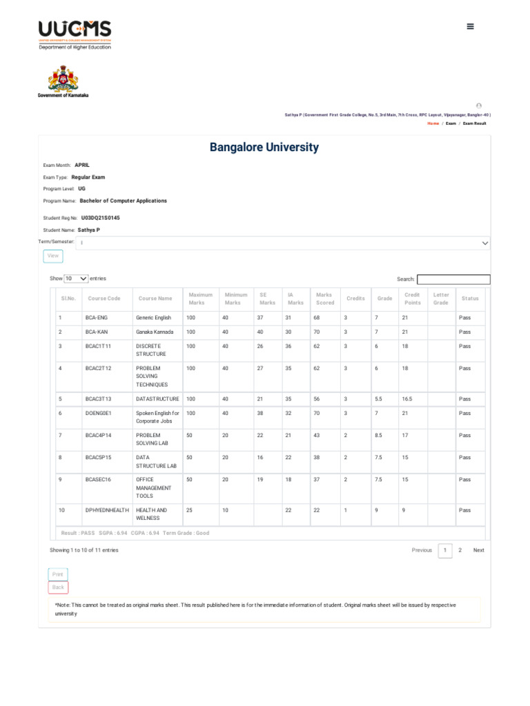 UUCMS - Unified University College Management System | PDF | Computing