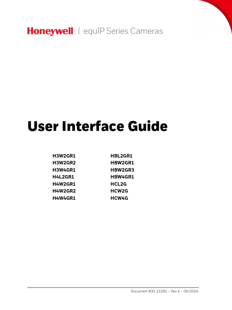 800-22260-A - equIP Series Cameras User Interface Guide | PDF | Ip ...