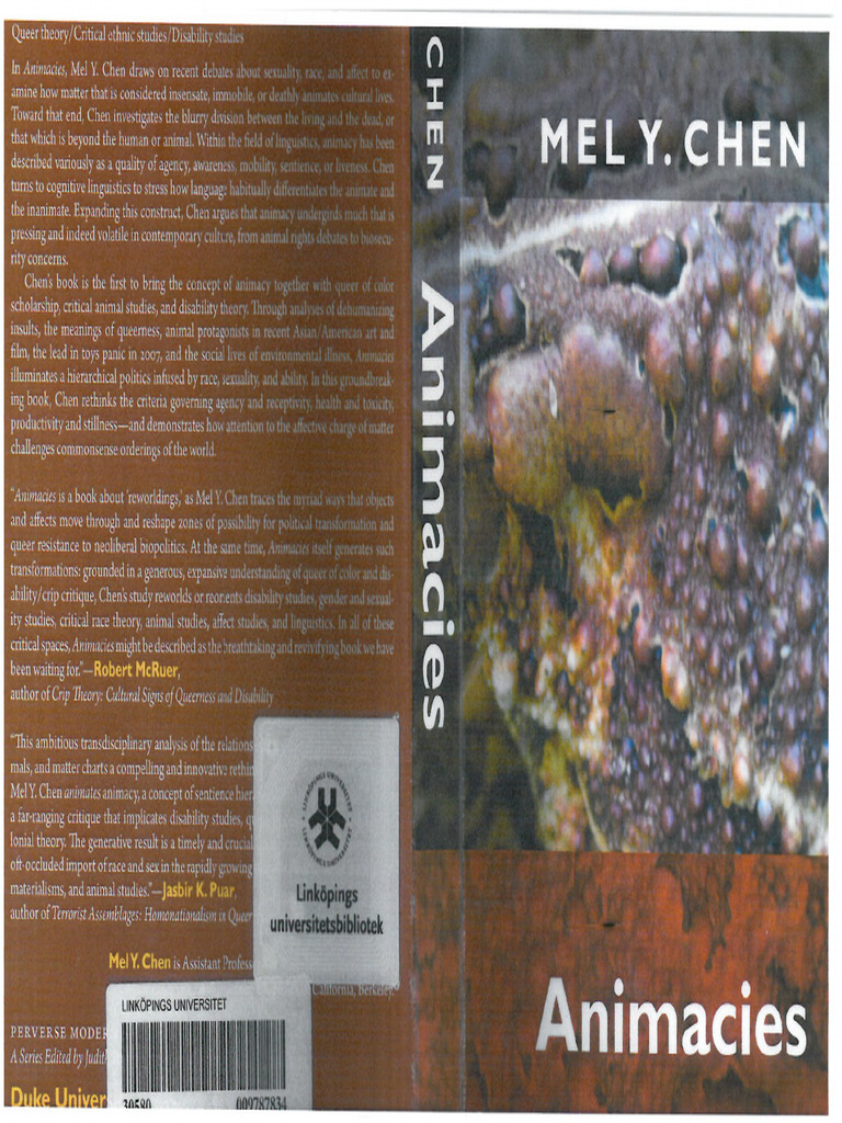 Chen, Mel - Animacies | PDF
